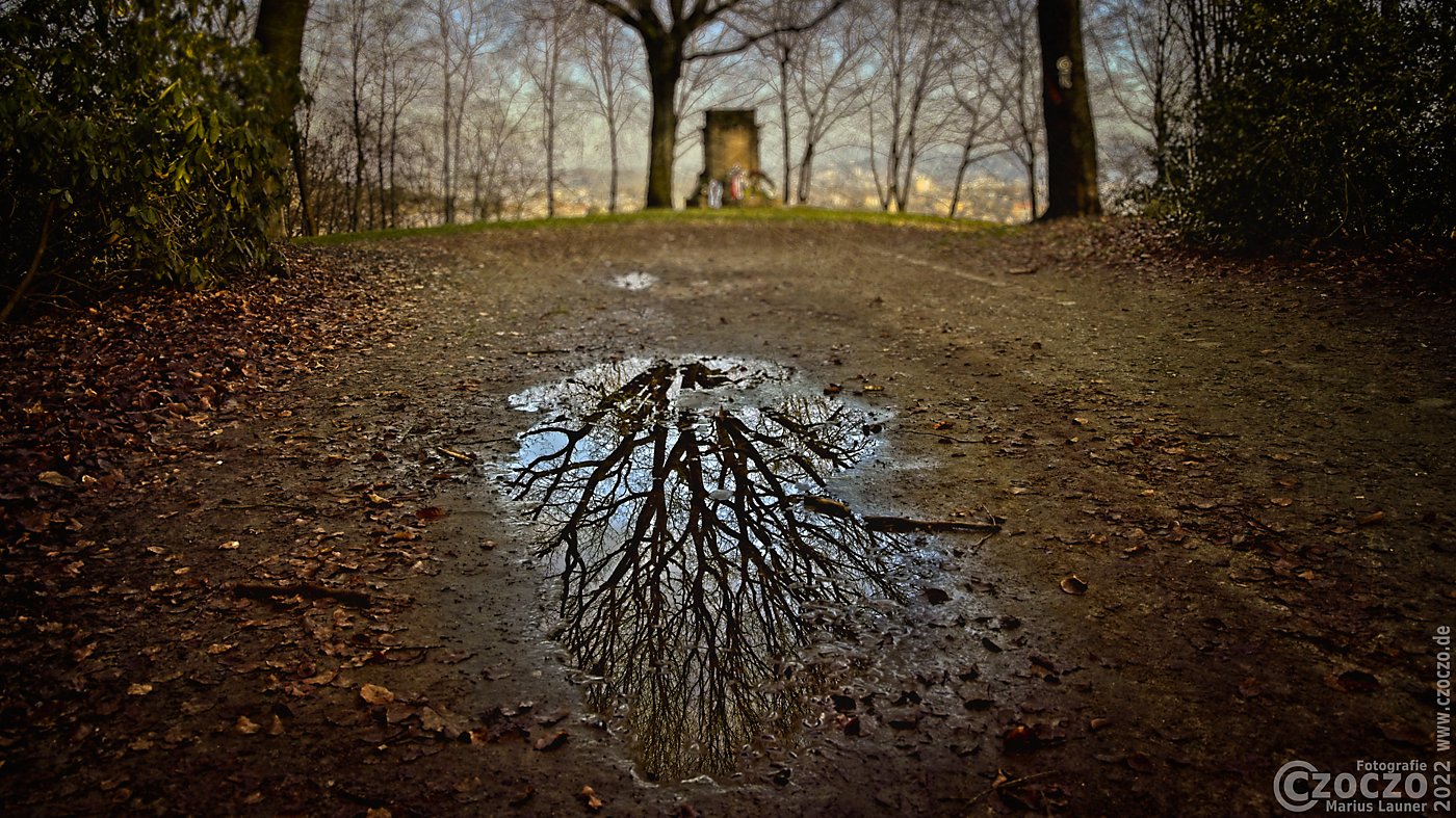 Eine Pfützen Spiegelung - https://czoczo.de